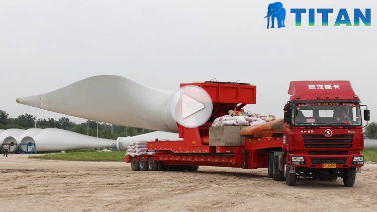 Windmill Blade Transport | Wind Blade Adapter Trailer - TITAN VEHICLE