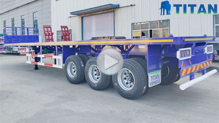 40 Foot Semi Truck Flatbed Trailer for Sale
