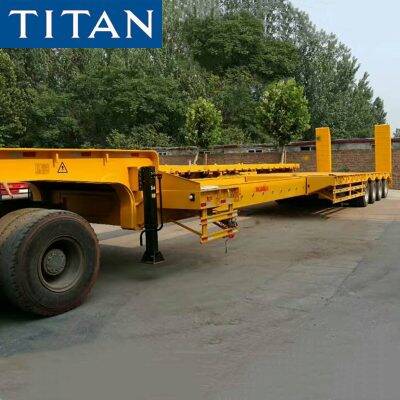 Extendable Low Bed Trailer | Telescopic Lowbed Trailer For Sale